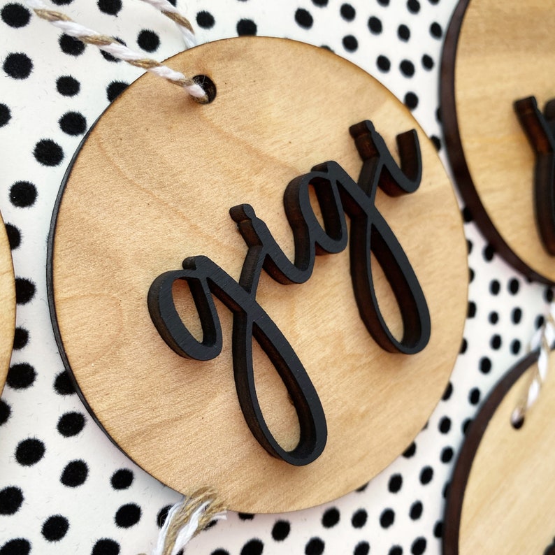 Farmhouse Stocking Tags Wood Stocking Tags Personalized - Etsy