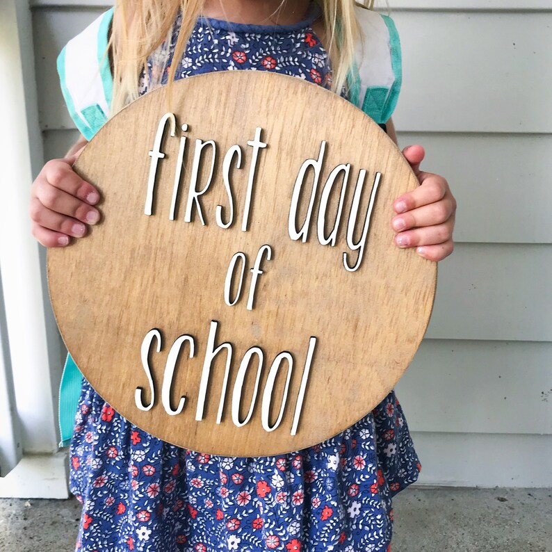 Señal del último día de la escuela placa escolar del último - Etsy México