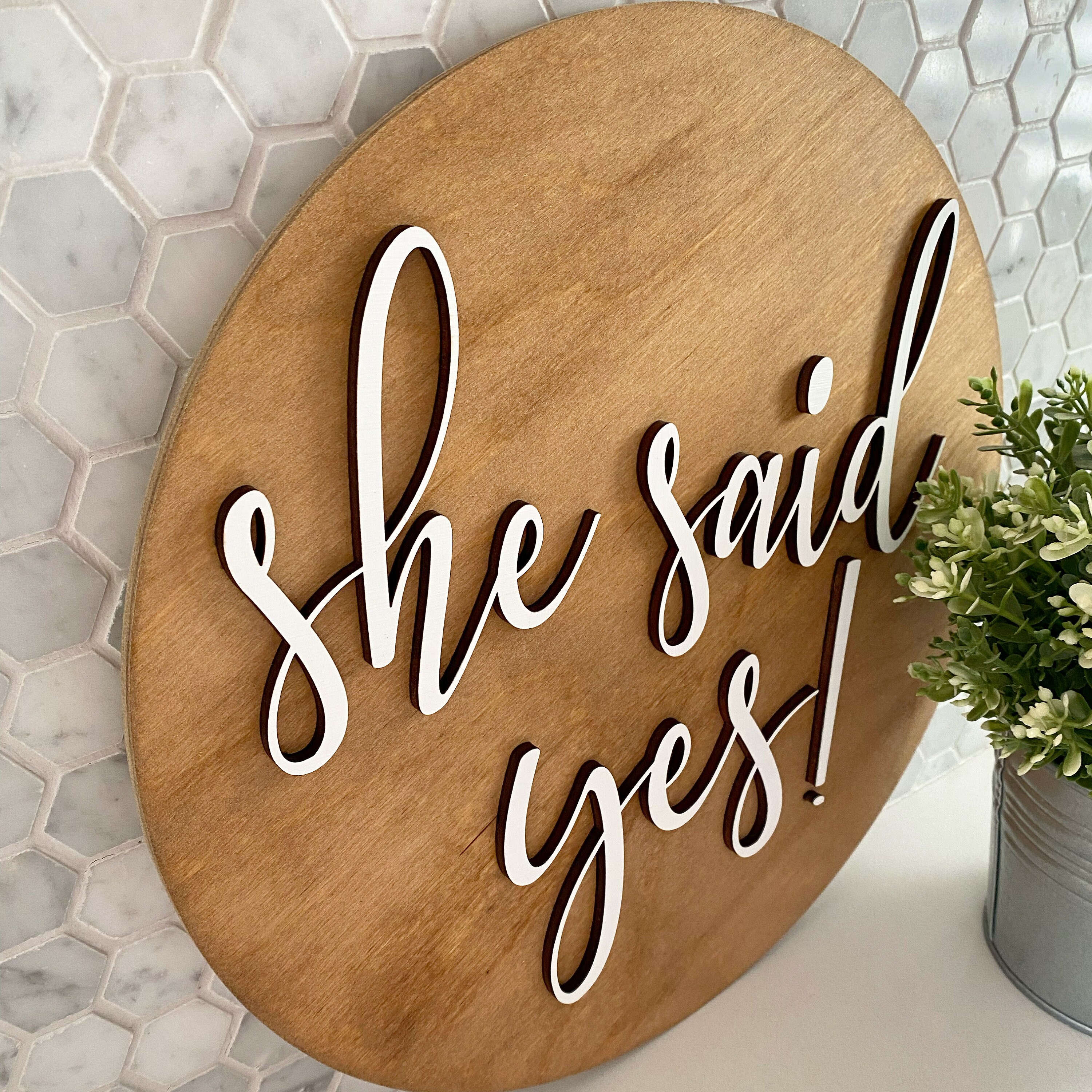 Proposal Sign She Said Yes Sign Fiancé Sign Engaged Fun - Etsy