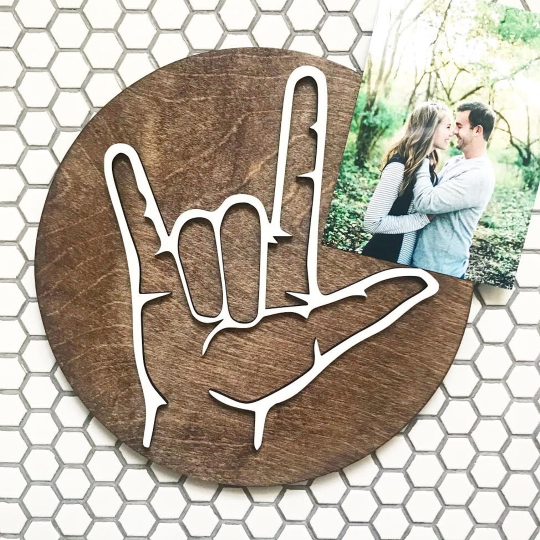 ASL I Love You, American Sign Language Cut Out, Love Hand,, Sign ...