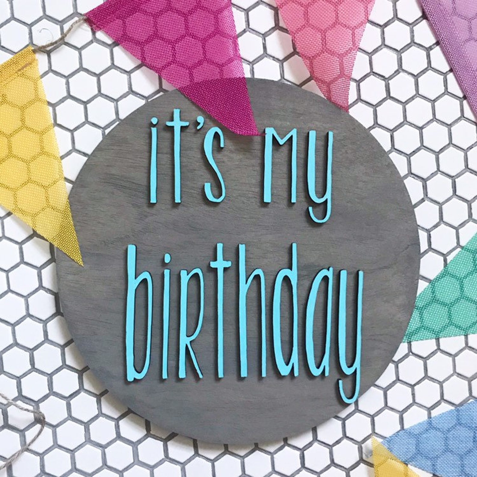 Fun Birthday Sign Rainbow Birthday Sign Unique Wooden - Etsy