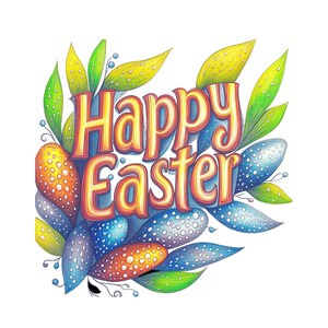 Happy Easter Digital Clipart High Resolution PNG Designs for Crafts ...