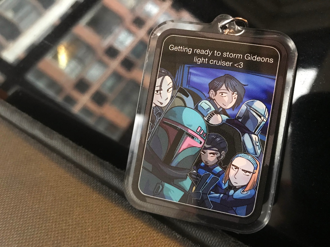 Mando's Gang Selfie | the Mandalorian Acrylic Keychain Charm - Etsy