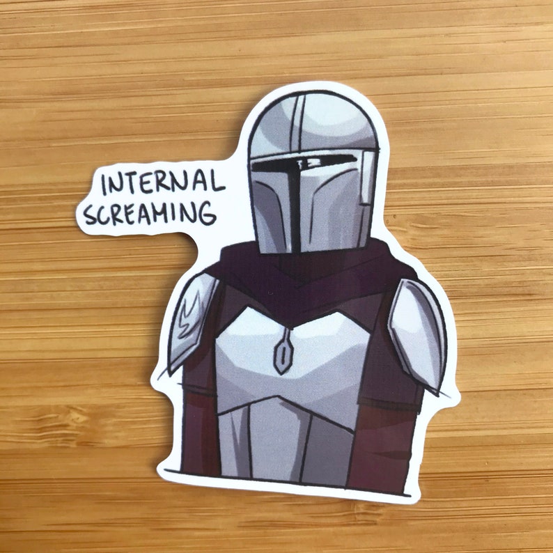 The Mandalorian Sticker Set 1 pack of 8 Stickers - Etsy Ireland