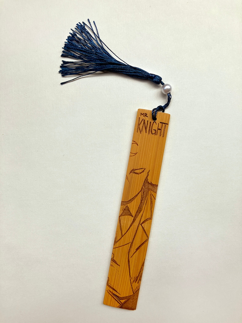 Moon Knight Bamboo Bookmark Set Marc Spector Steven Grant - Etsy