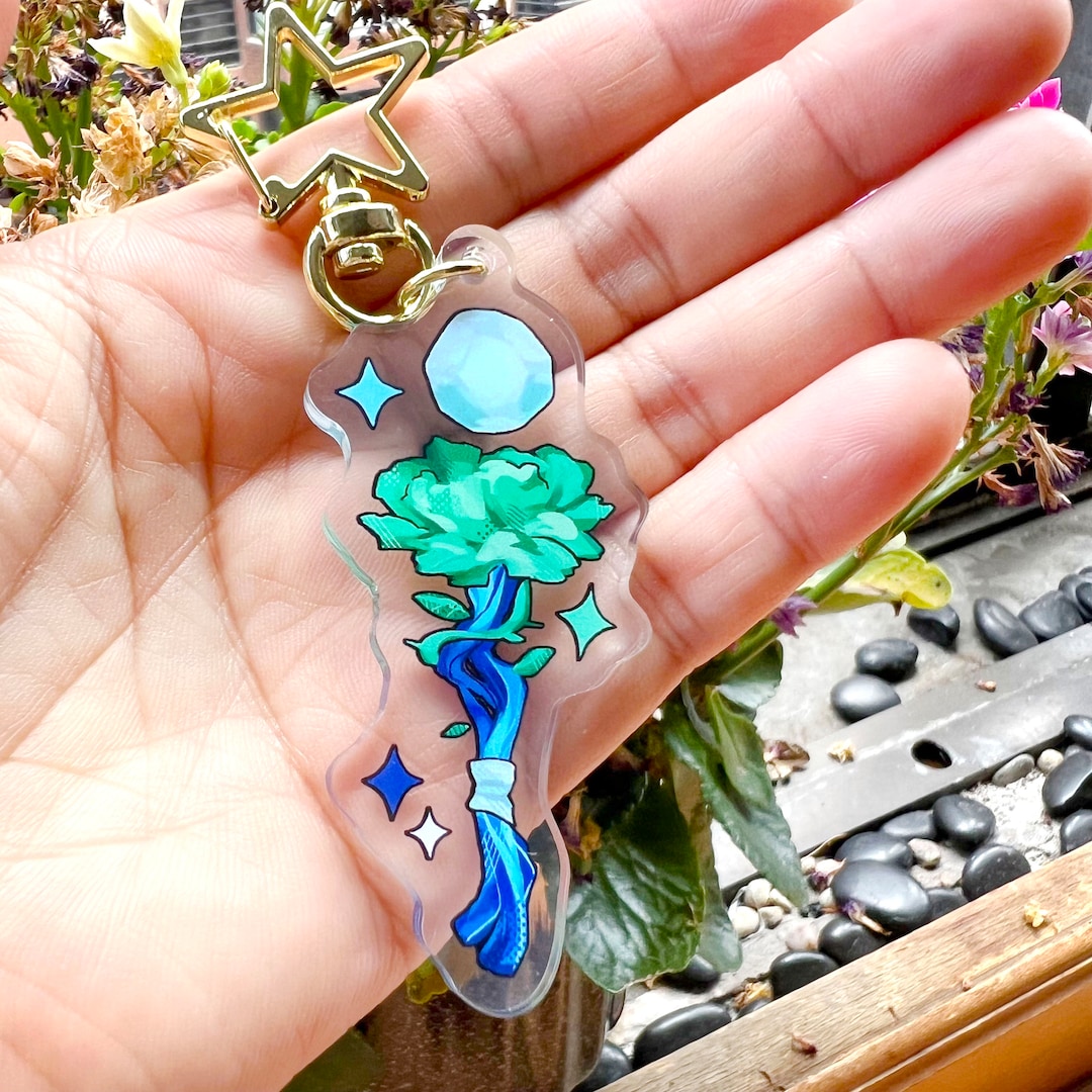 Gay Staff | Fantasy Subtle LGBT Weapon Acrylic Keychain Charm - Etsy