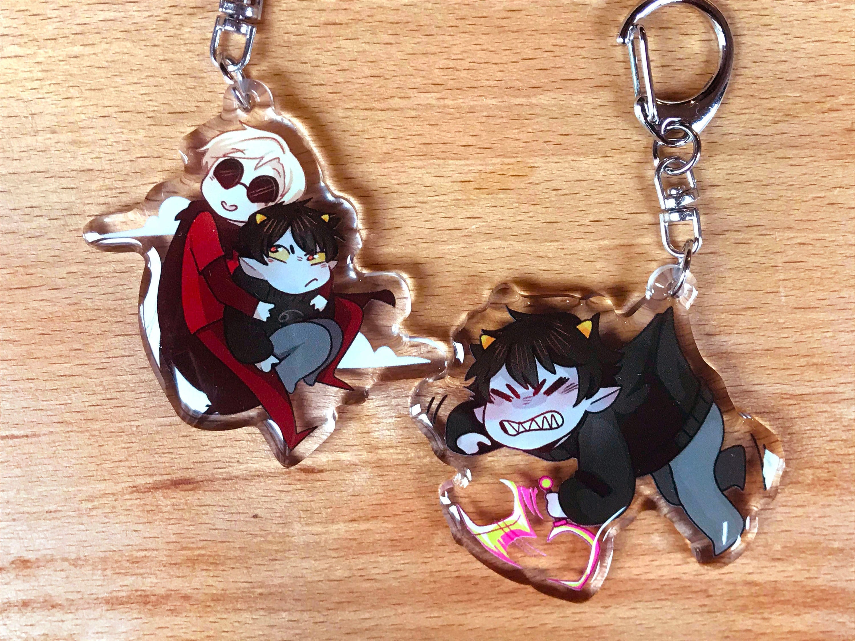 Davekat & Angry Karkat Homestuck Acrylic Keychain Charms - Etsy