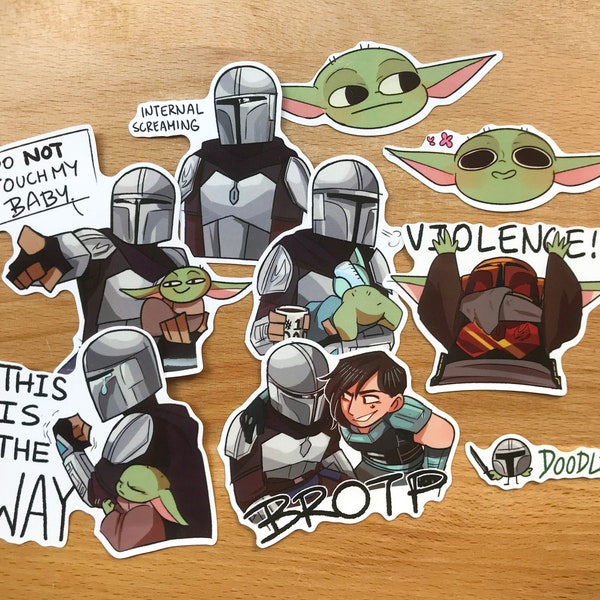 Mandolorian Stickers - Etsy