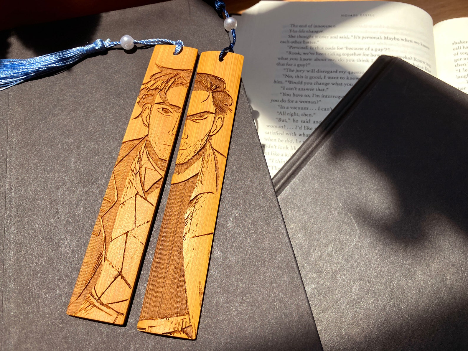 Moon Knight Bamboo Bookmark Set Marc Spector Steven Grant - Etsy