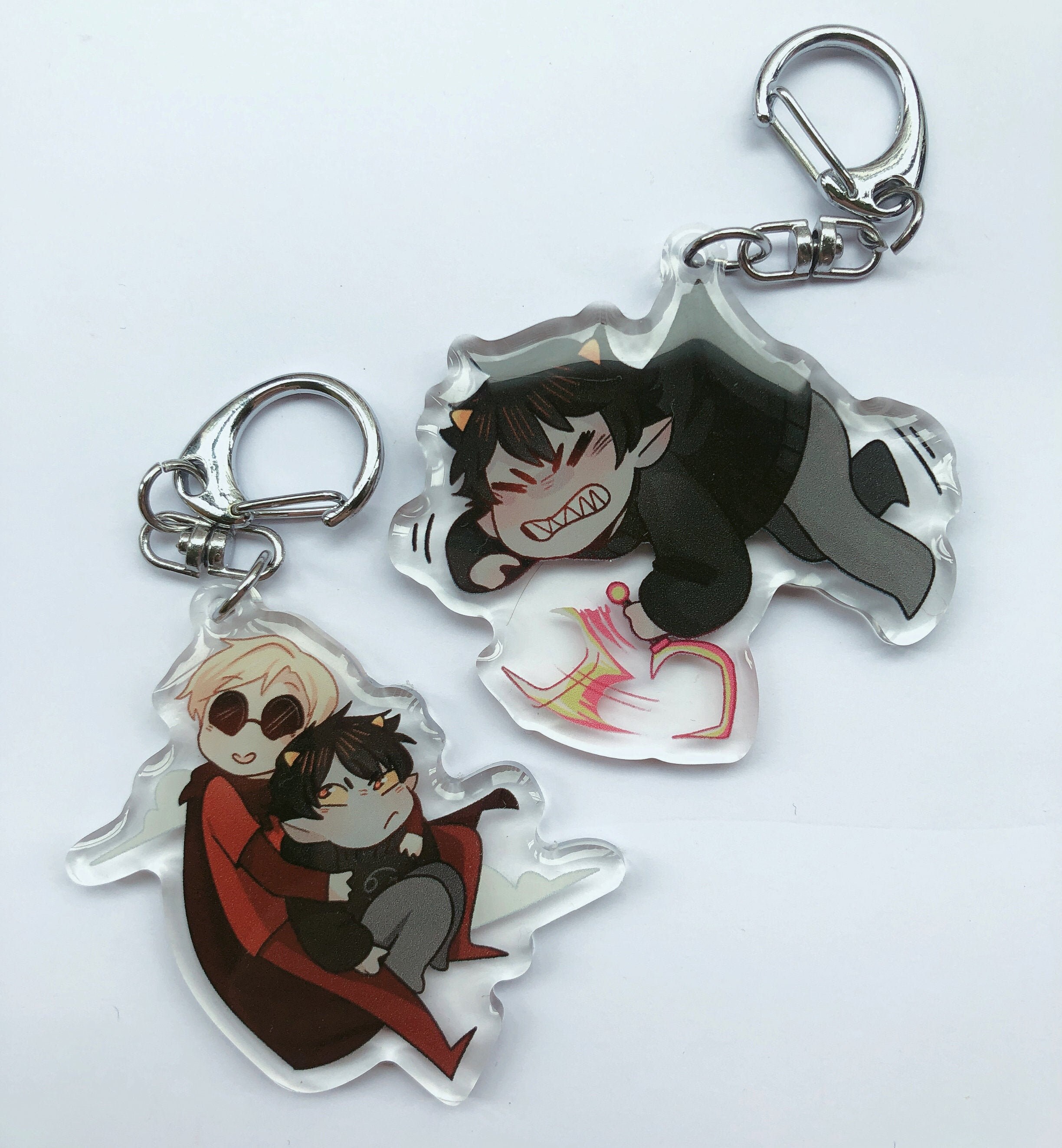 Davekat & Angry Karkat Homestuck Acrylic Keychain Charms - Etsy
