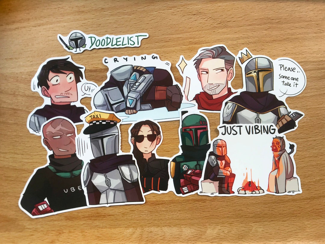 The Mandalorian Sticker Set 2 (season 2) (pack of 8 Stickers) - Etsy