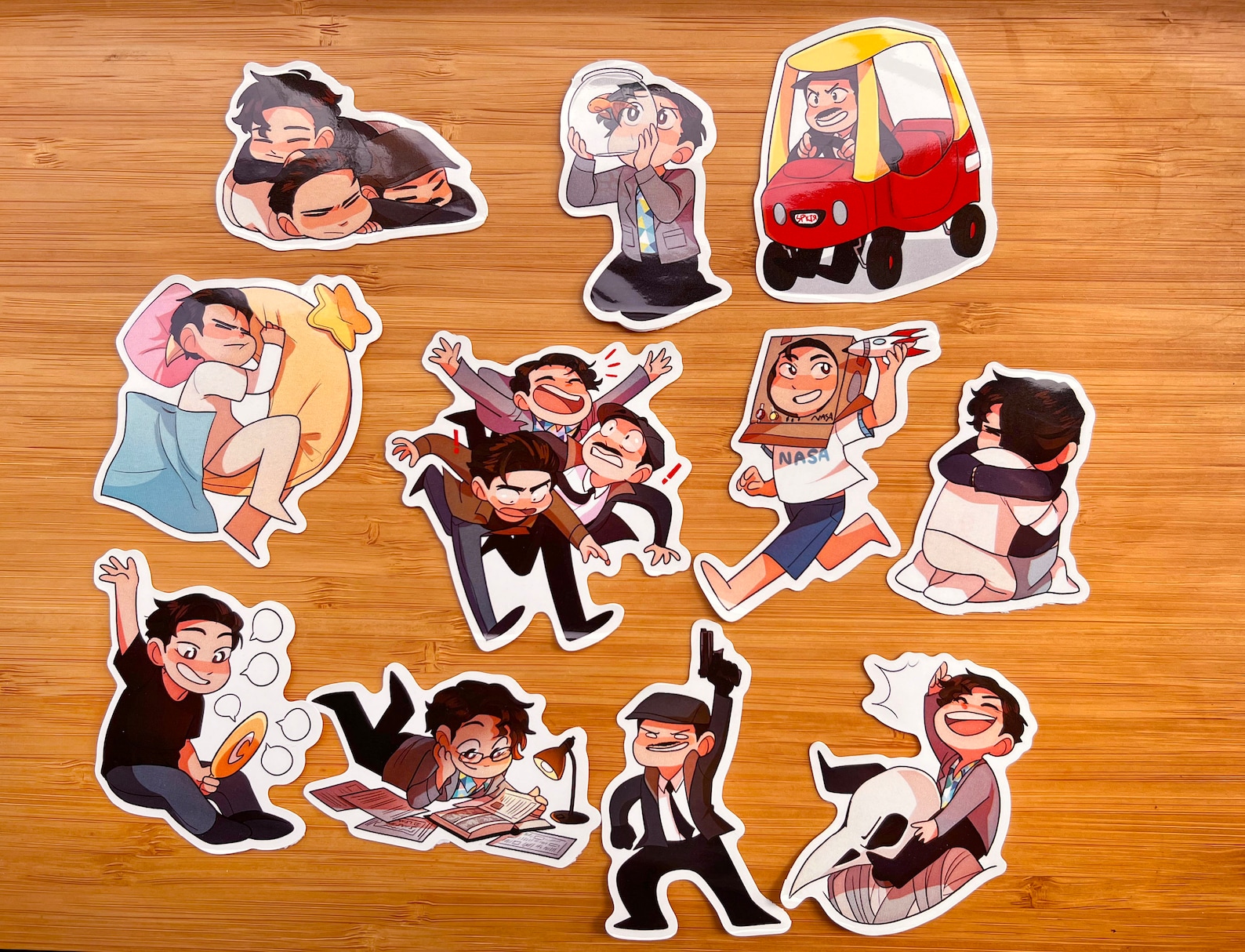 Moon Knight Sticker Set pack of 9 Stickers - Etsy