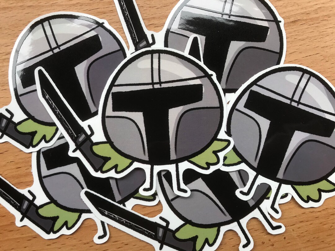 Mando Bird the Mandalorian Big Sticker - Etsy