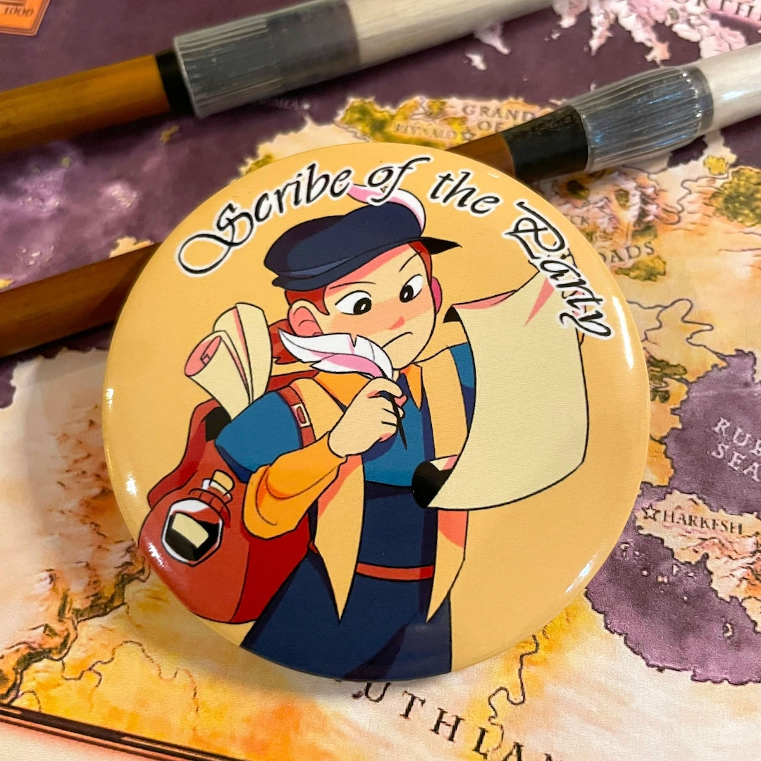 Scribe Note Taker of the Party | Dnd Badge - Etsy