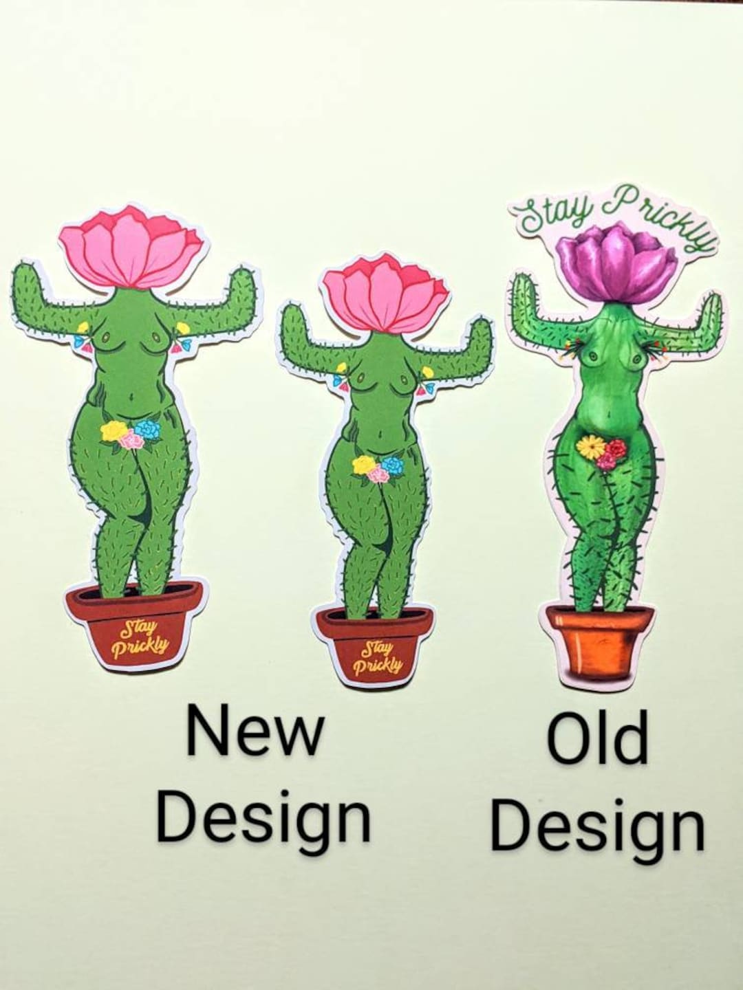 Stay Prickly Cactus Woman Die Cut Feminist Body Positivity Sticker - Etsy