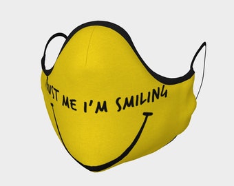 Smiling Face Mask - Etsy