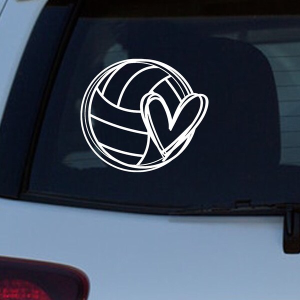 Volleyball Wall Decal - Etsy