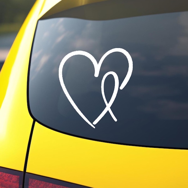 Pink Ribbon Decal - Etsy