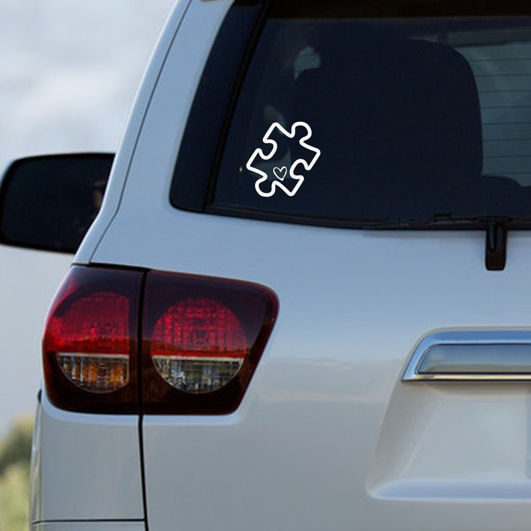 Autism Puzzle Decal - Vinyl Decal, Vinyl Sticker - Car Decal, Laptop ...