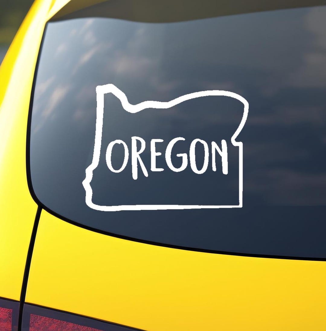 Oregon Decal - Vinyl Decal, Vinyl Sticker - Car Decal, Laptop Decal ...