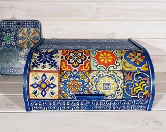 Blue Bread Box | Etsy