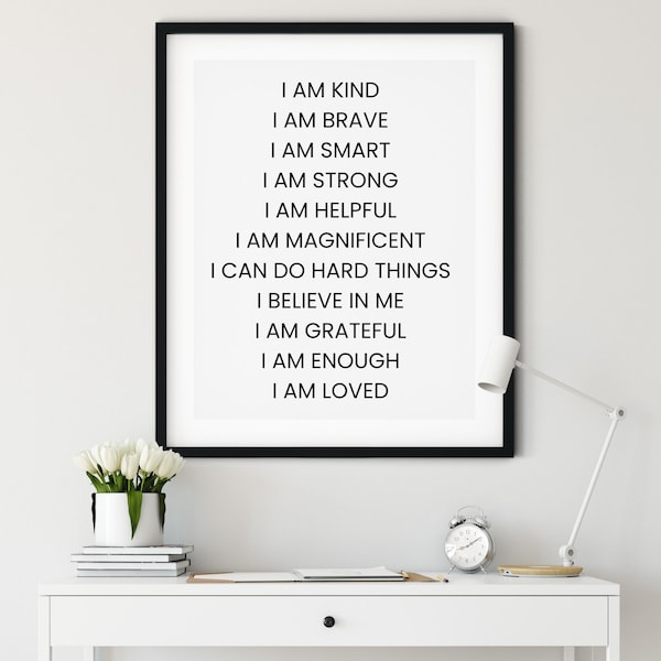 I Am Strong Poster - Etsy