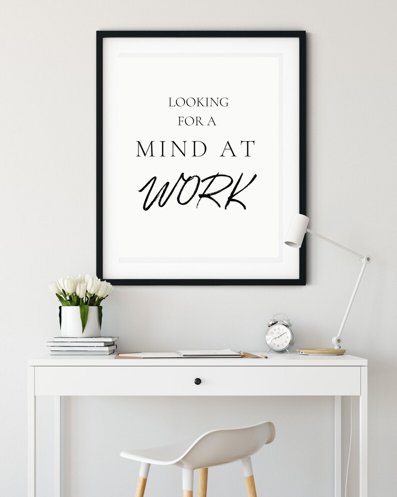 Hamilton Quote Looking for A Mind at Work - Etsy