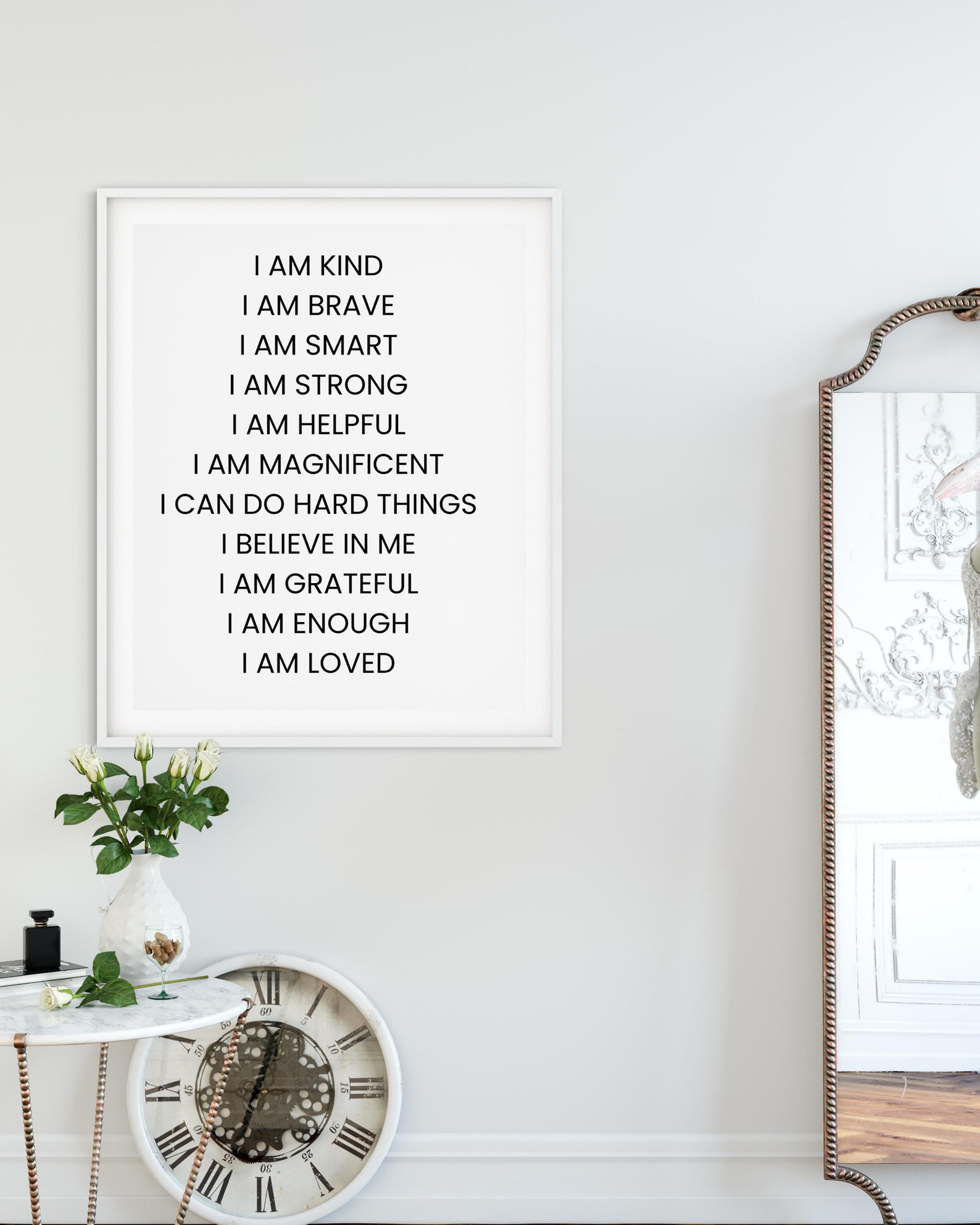Inspirational Poster I Am Kind I Am Brave I Am Smart I Am - Etsy