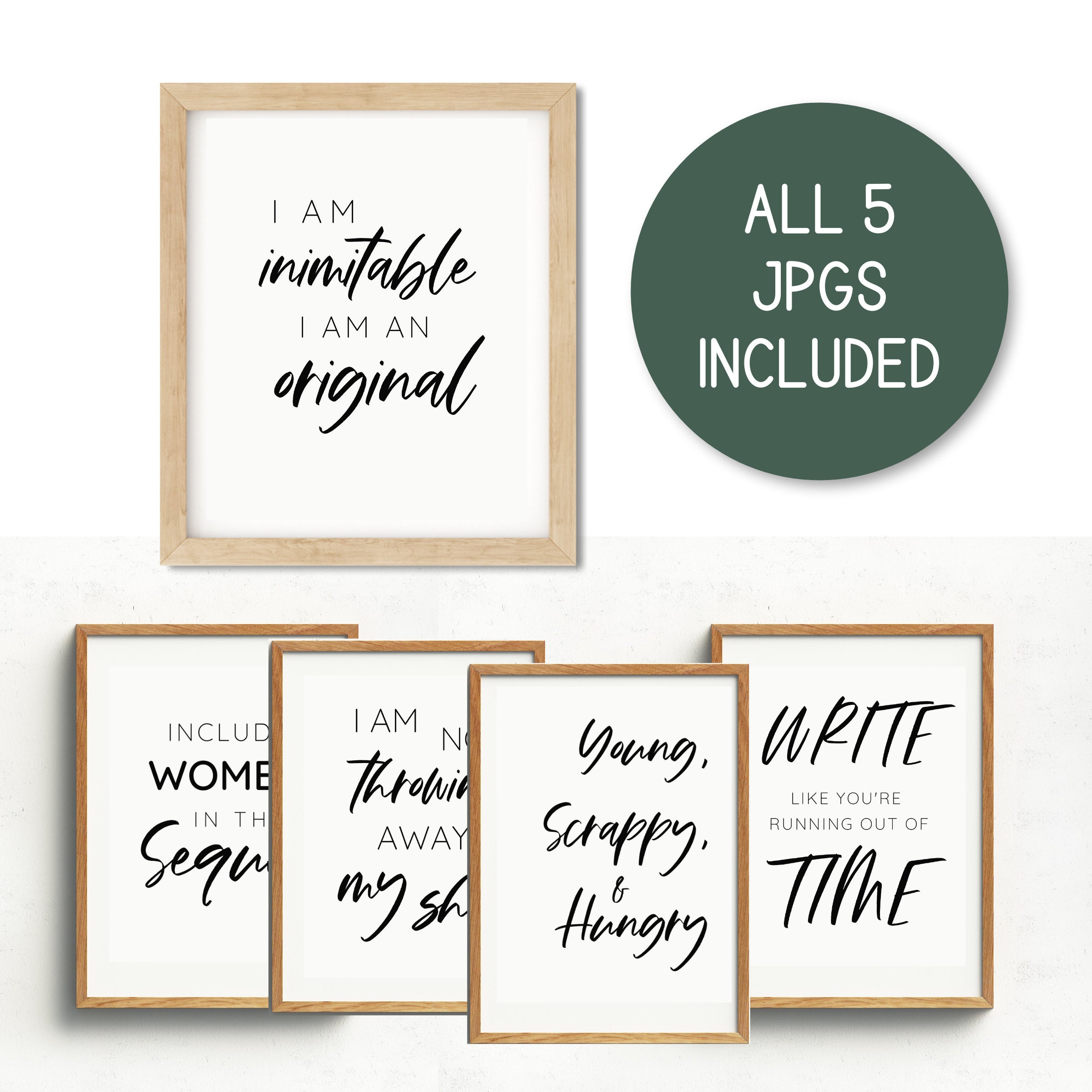 Hamilton Quotes Bundle Printable Wall Art Part 1 - Etsy