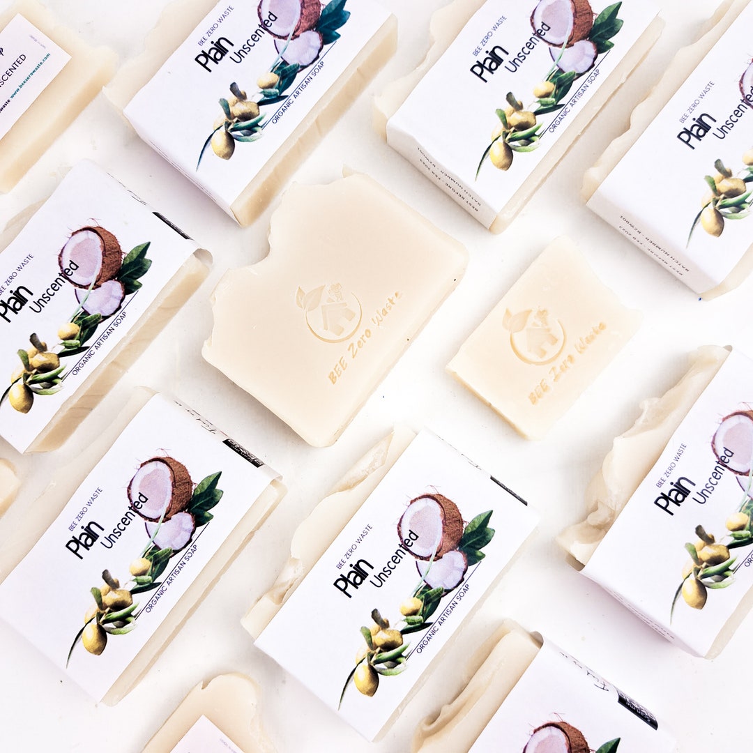 Plain Unscented Organic Vegan Soap Bar UK Handmade 100% Natural Soap ...