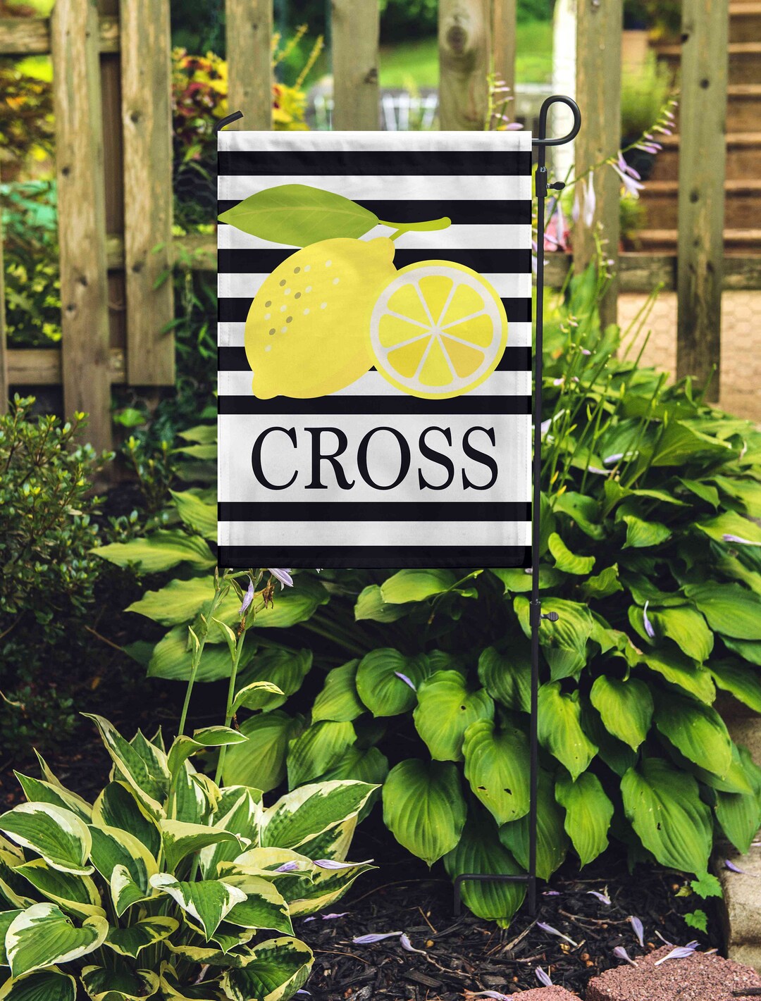 Lemon Garden Flag - Summer Garden Flag - Last Name Garden Flag - Last ...