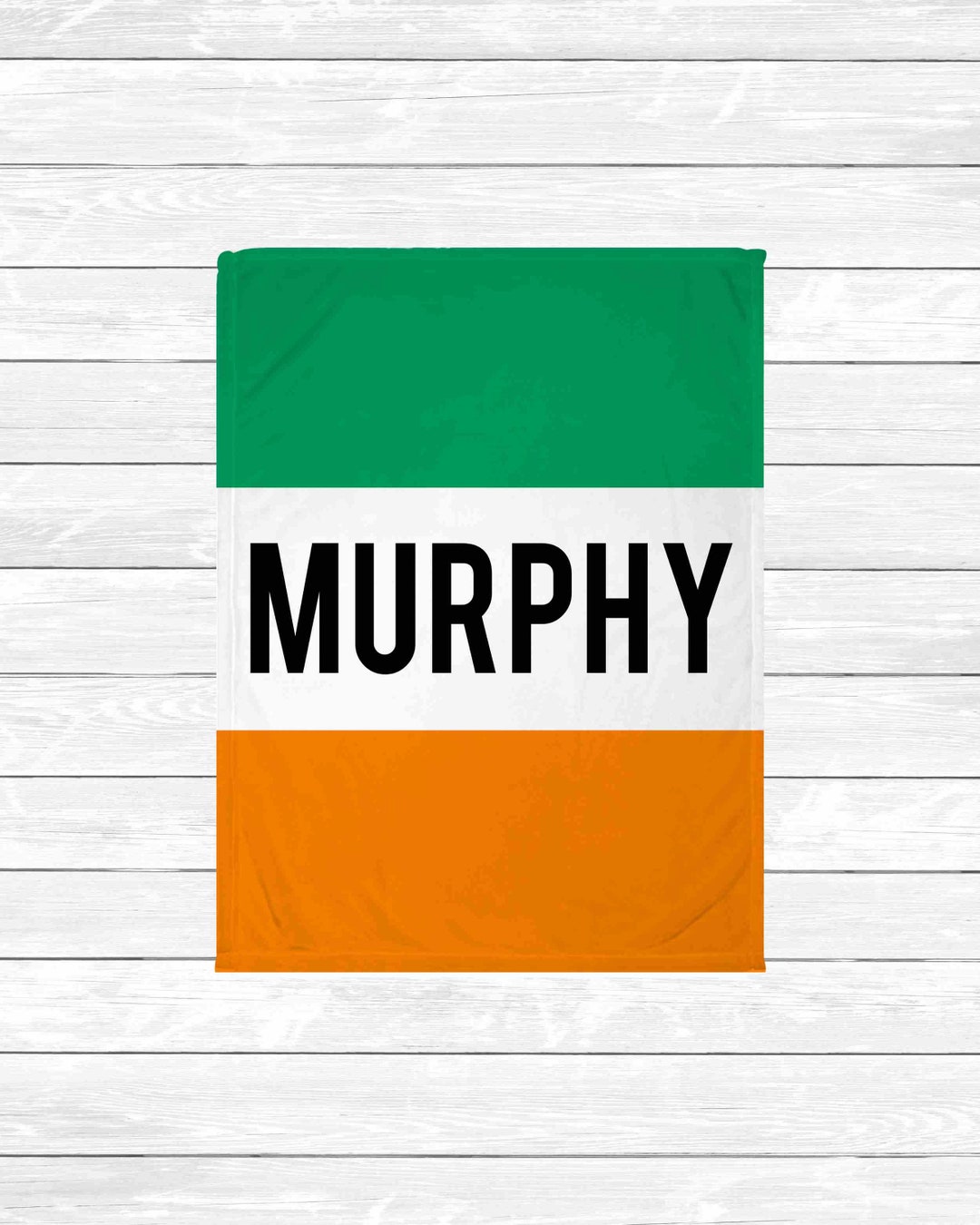 Irish Flag Personalized Blanket Custom Ireland Blanket Minky Fleece ...