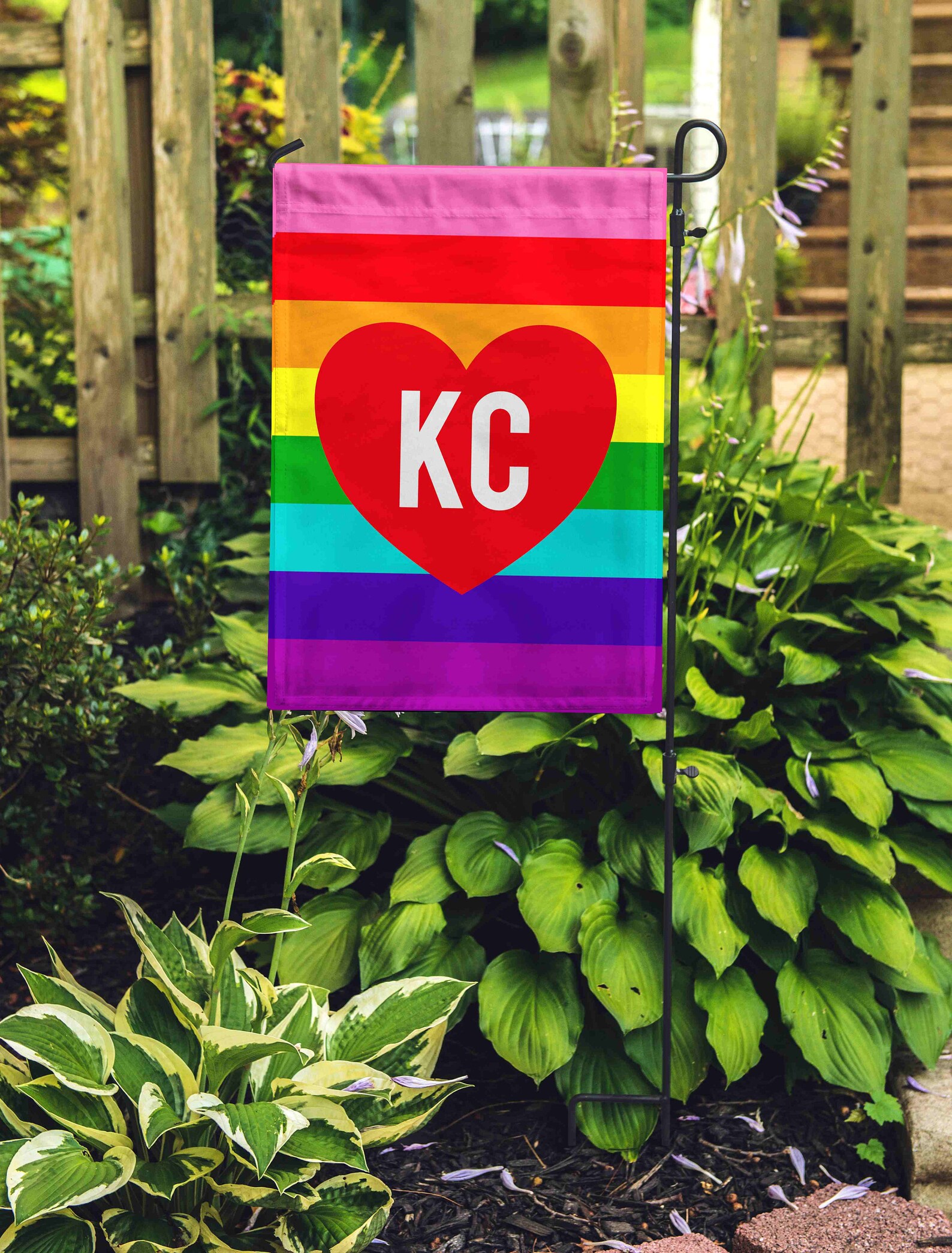 Kansas City Gay Pride Flag, Gay Pride, Kansas City, Rainbow Garden Flag ...