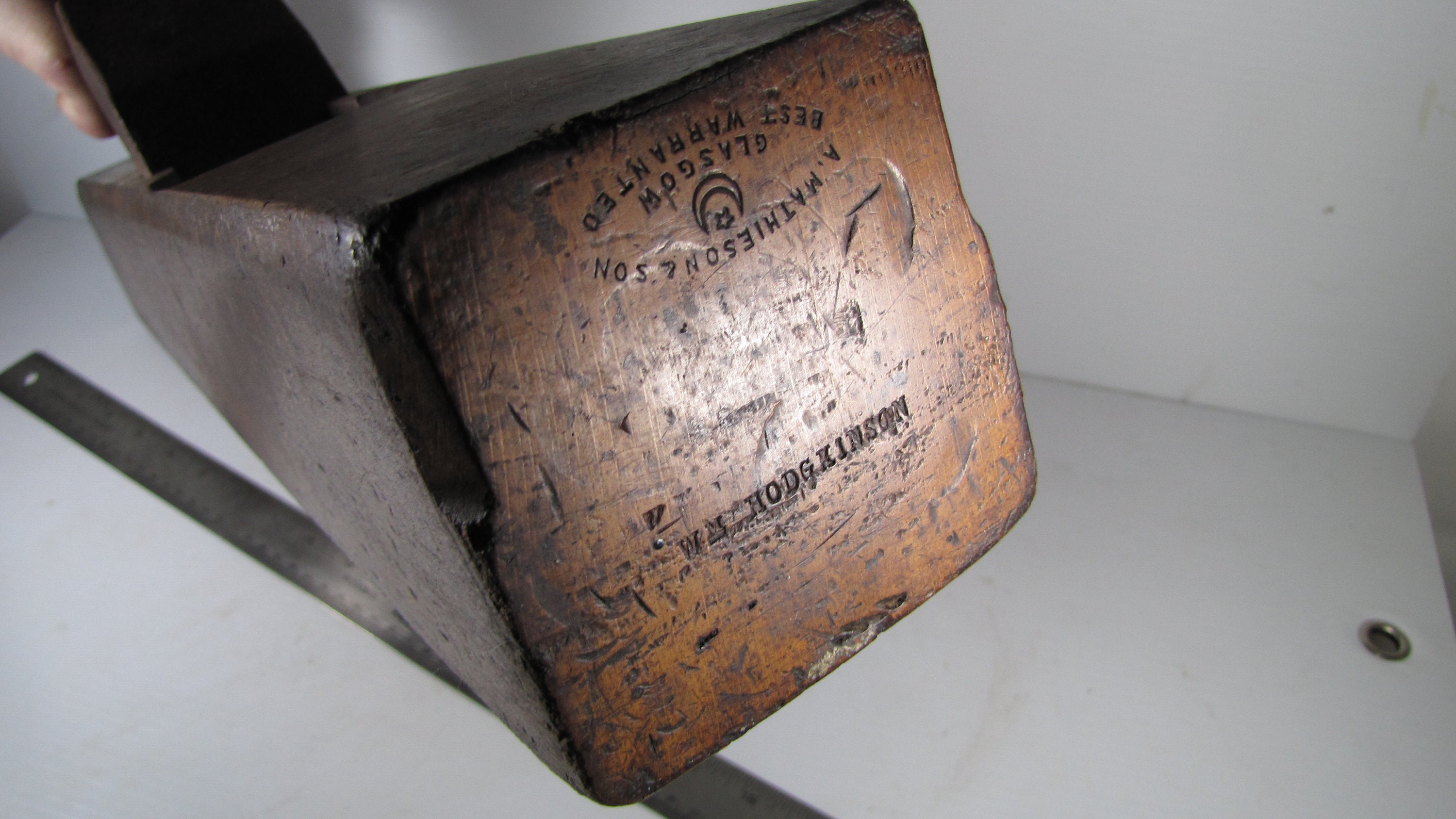 Antique 22 Inch Wood Planer Plane A. Mathieson & Son Glascow Scotland ...