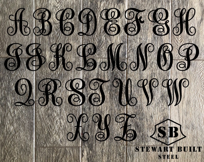 Letter Monogram Anniversary Established Date | Etsy