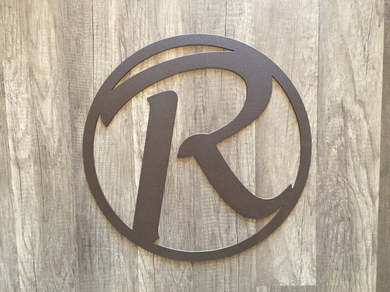 Last Name Letter Monogram Gate Letter Personalized Heavy - Etsy