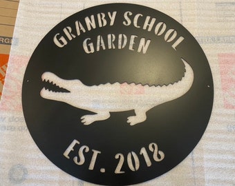 Metal Alligator Sign - Etsy