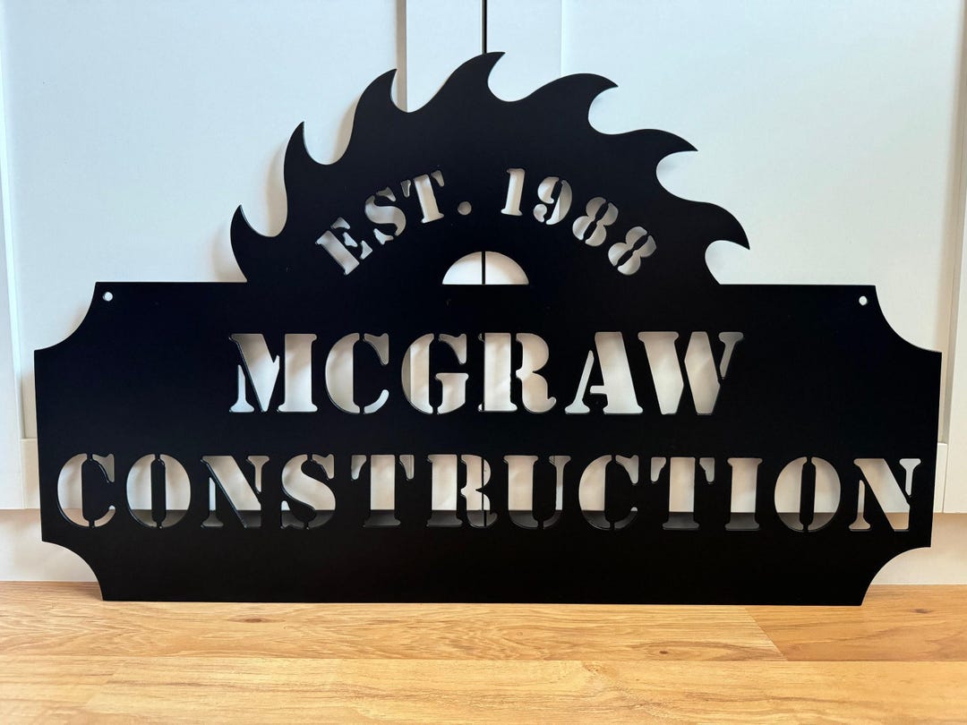 Carpenters Workshop - Saw Sign - Garage Sign - Personalized Steel Sign ...