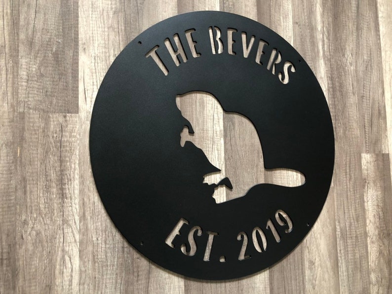 Beaver Personalized Heavy Duty Steel Sign Metal Art - Etsy