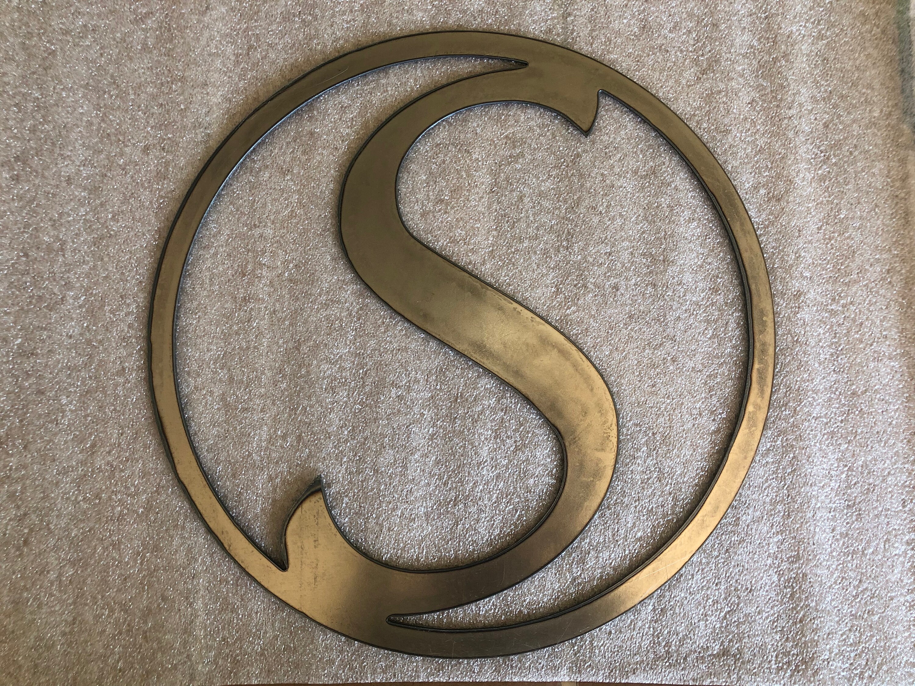 Last Name Letter Monogram Gate Letter Personalized Heavy - Etsy UK