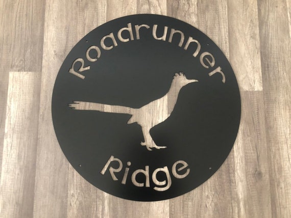 Road Runner Sign Home Sign Personalized Heavy Steel Sign - Etsy