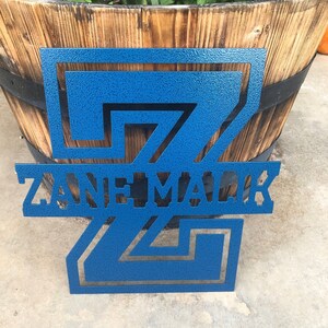 Sports Letter School Letterman Personalized Heavy Steel Sign Metal Art ...