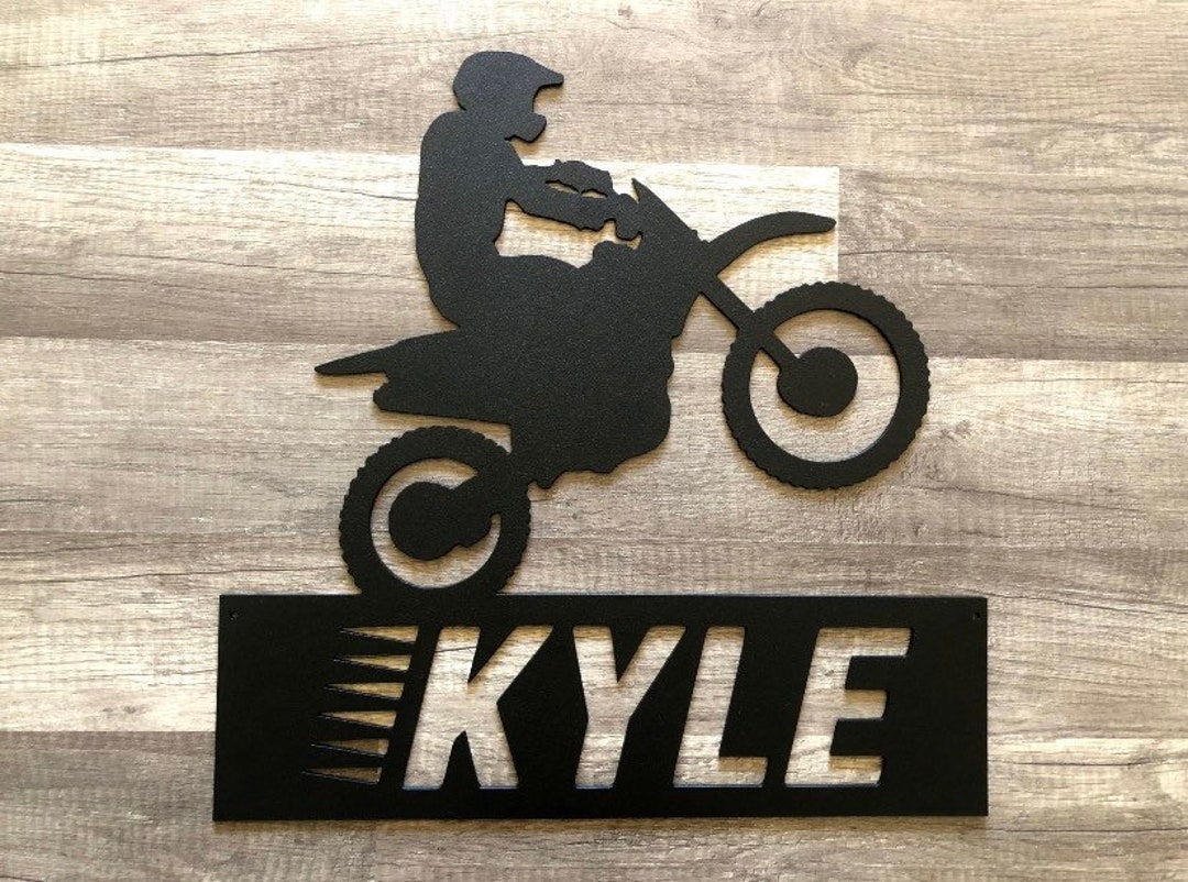 Dirt Bike Motorcycle Personalized Heavy Steel Sign Metal - Etsy Canada