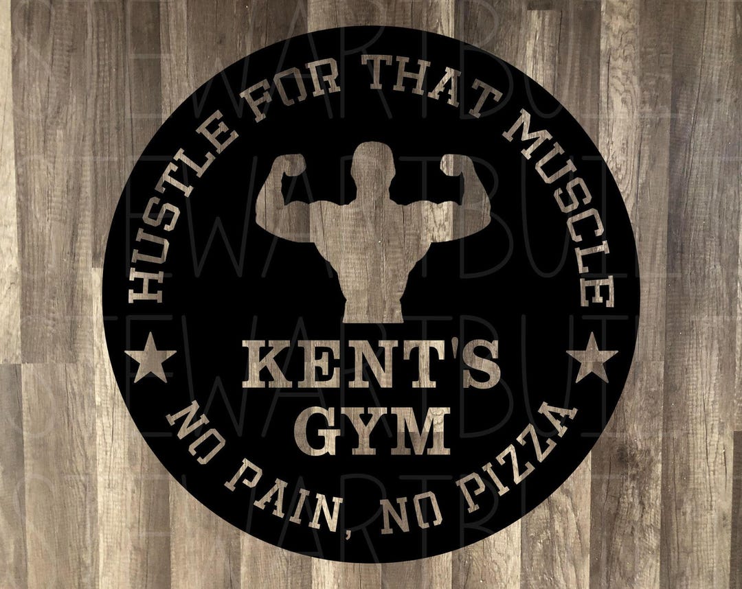 Gym Signs Muscle Man Personalized Steel Sign Metal Art SBF100 - Etsy