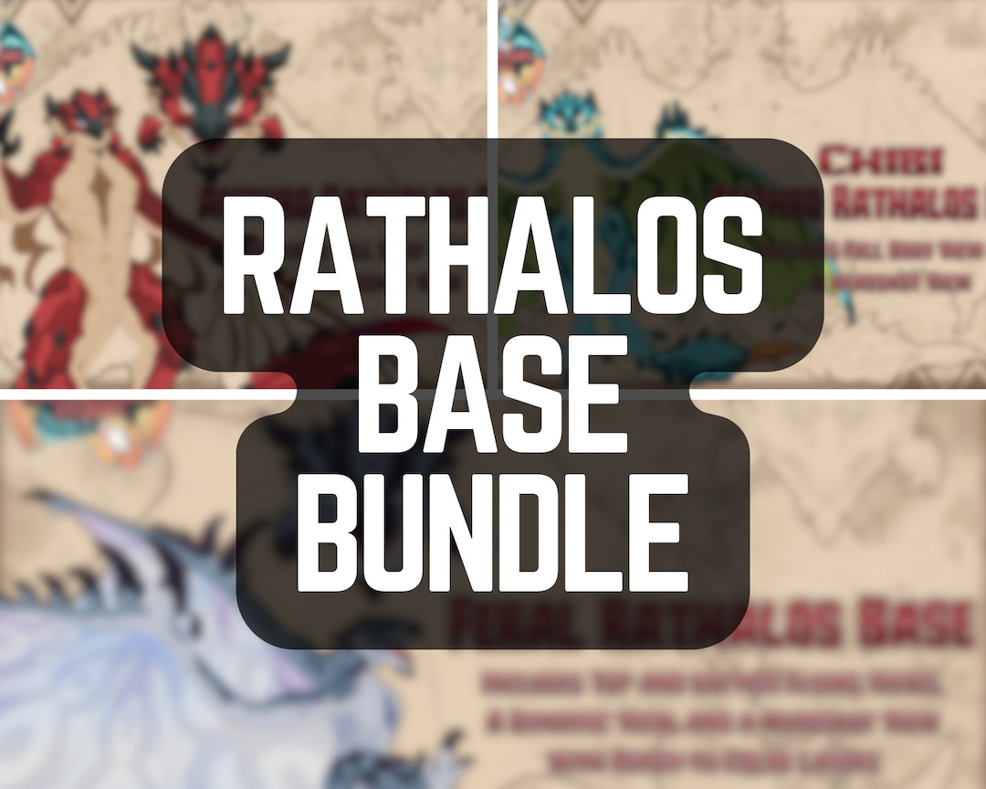Rathalos Base BUNDLE - Etsy