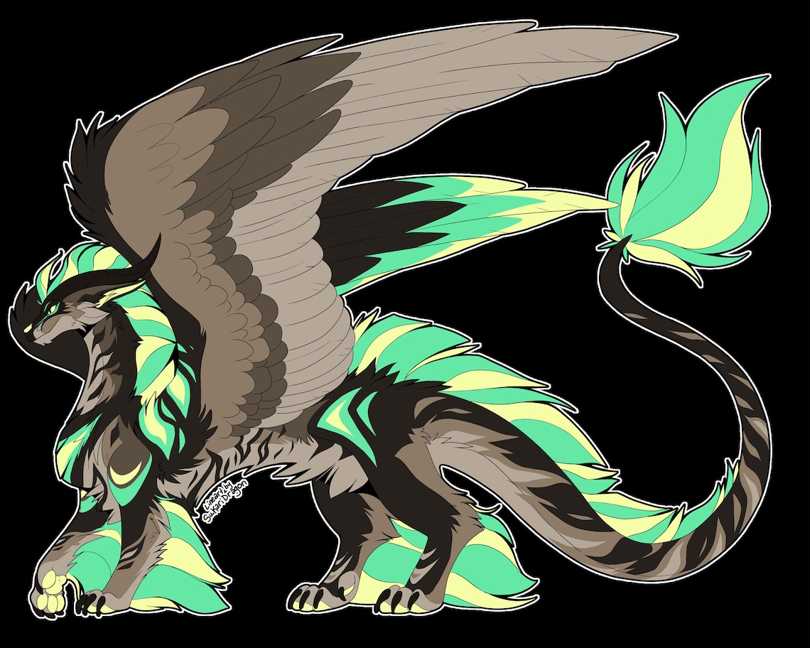 P2U Fluffy Dragon Base - Etsy