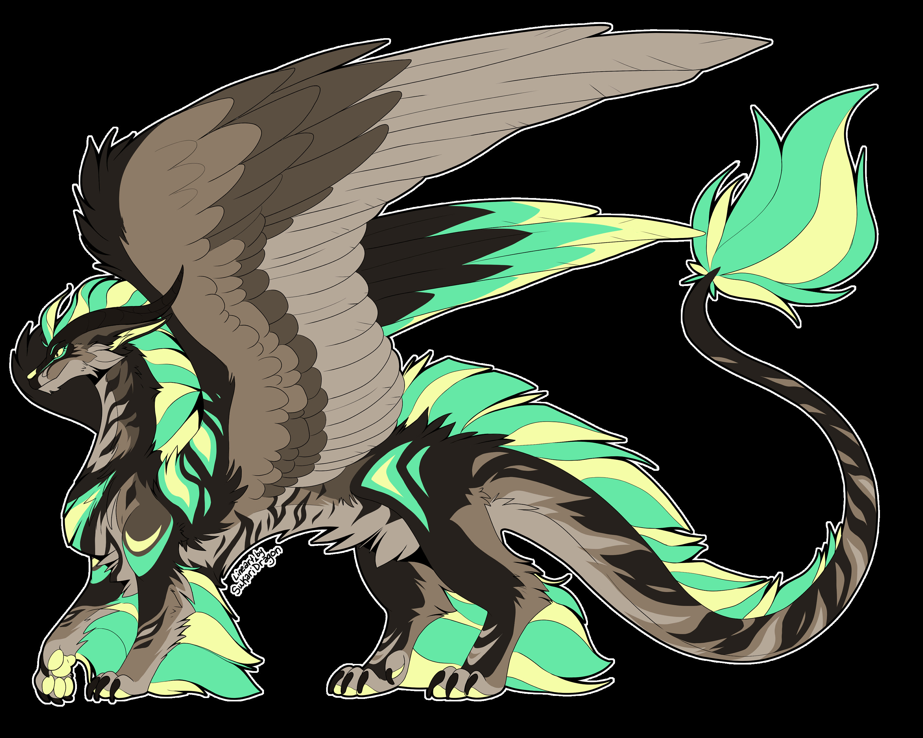 P2U Fluffy Dragon Base - Etsy Sweden