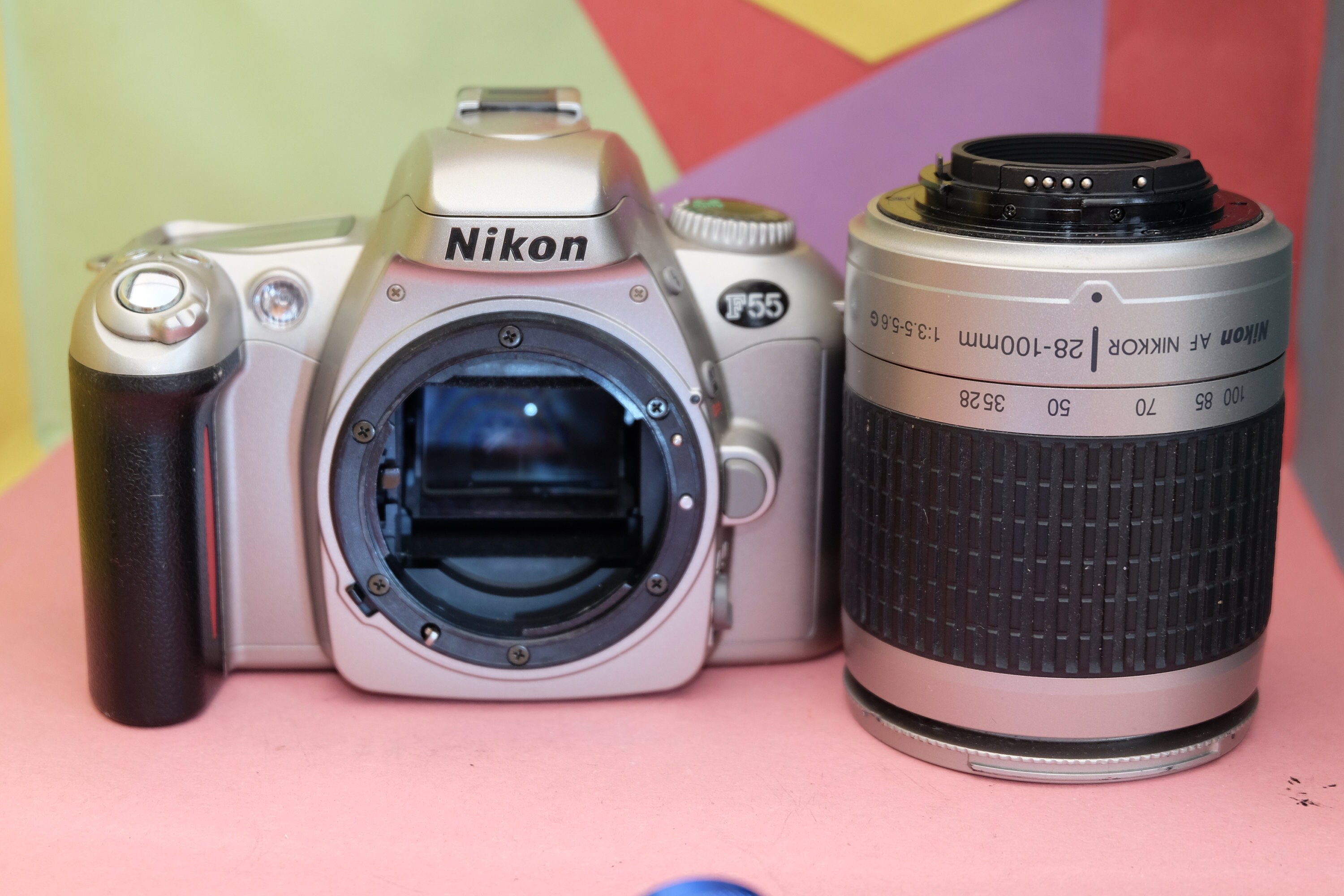 Nikon F55 Silver With Nikon AF 28-100mm Zoom lens Silver. With | Etsy