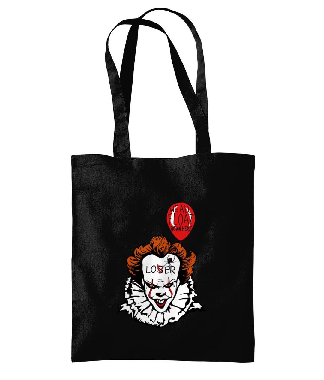 Horror Fan Art Pennywise the Clown It Inspired Tote Bag Reusable ...