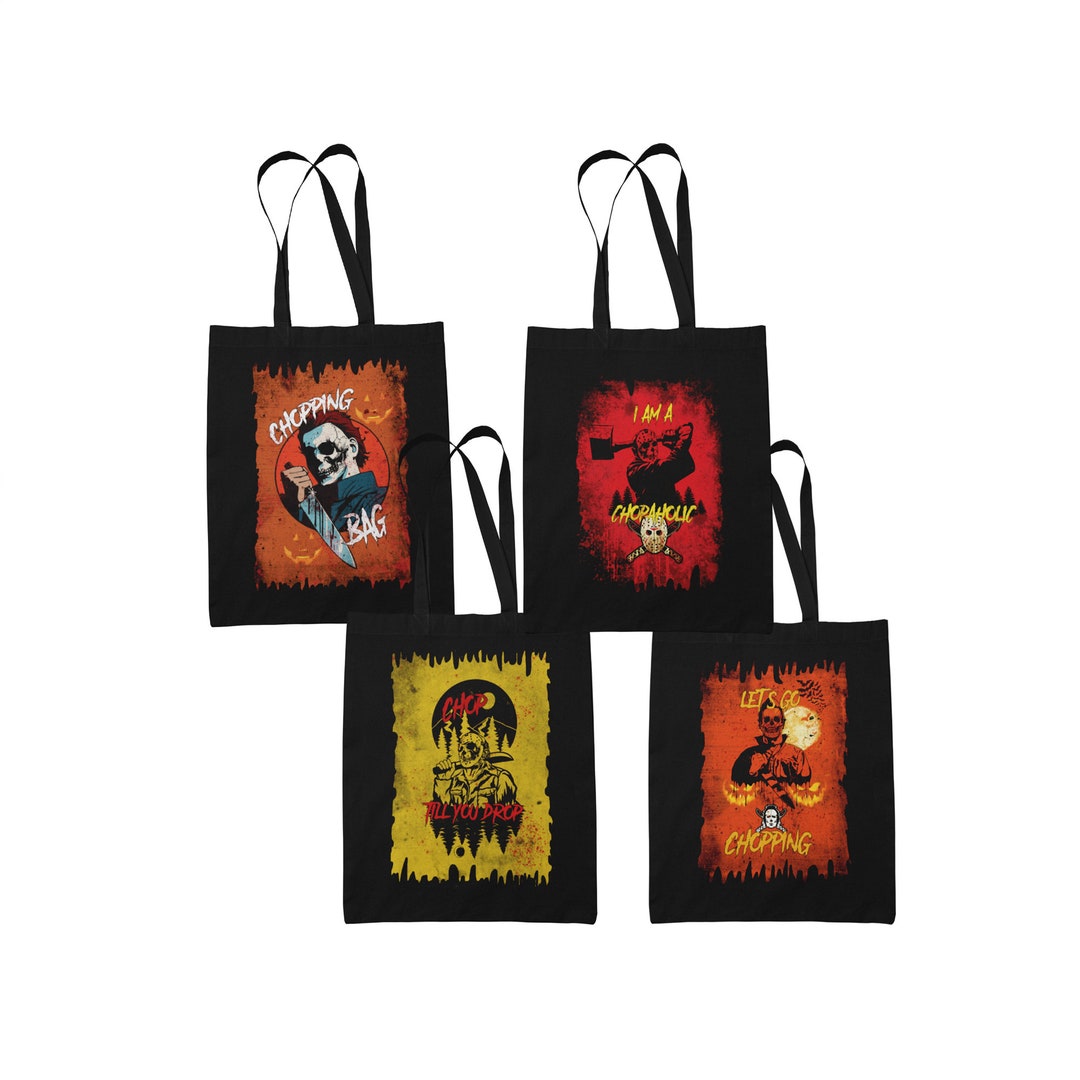80's Slasher Horror Inspired "chopping Bag" Tote Michael Myers Jason ...